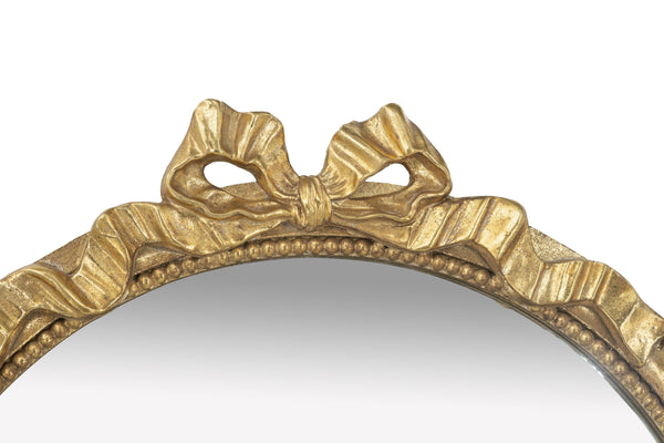 ZURICH ARCHED GOLD BOW MIRROR - Philbee Interiors