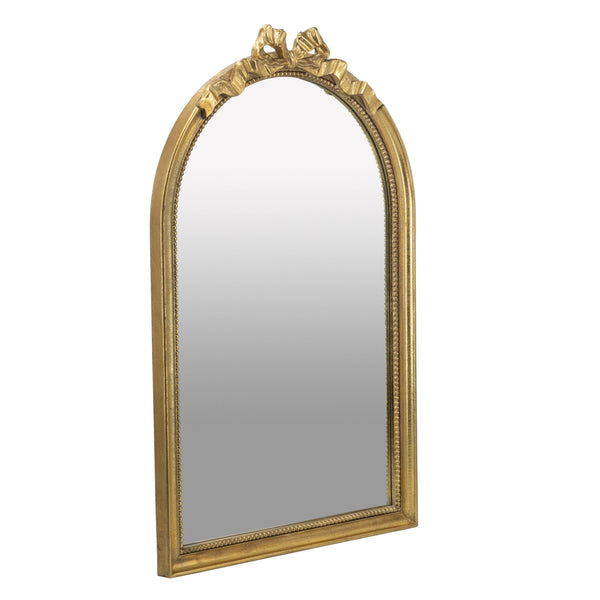 ZURICH ARCHED GOLD BOW MIRROR - Philbee Interiors