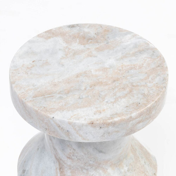 MIST SOLID MARBLE SIDE TABLE - Philbee Interiors