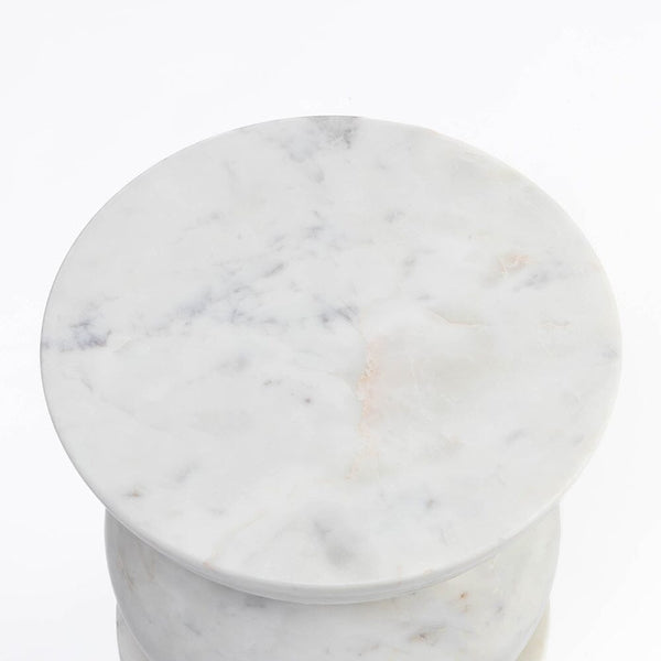 ECLIPSE SOLID MARBLE SIDE TABLE - Philbee Interiors