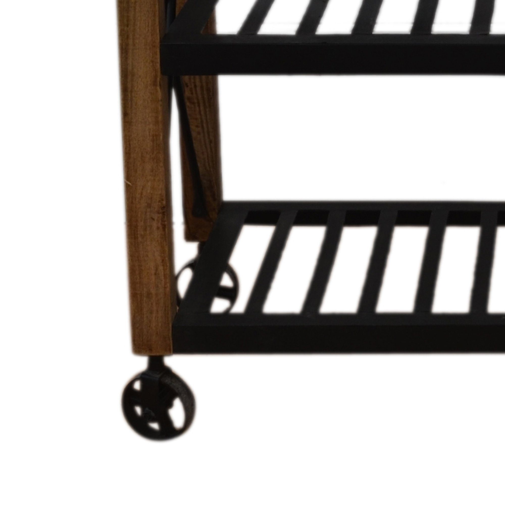 HARDWOOD BUTLERS TROLLEY ON WHEELS - Philbee Interiors